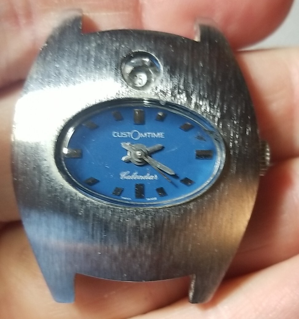 Vintage CustomTime Mens Mechanical Watch Swiss Not Working Bin 3 | eBay