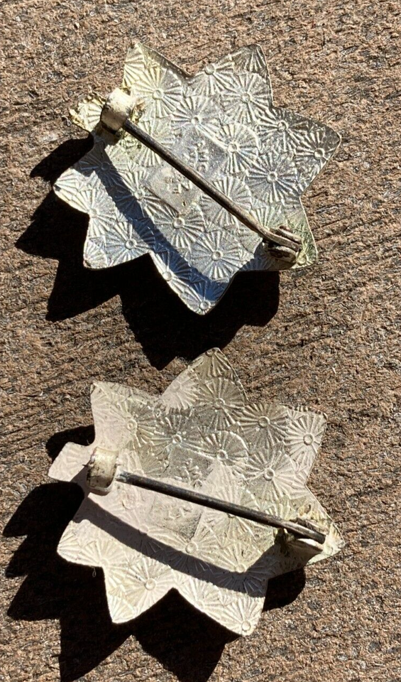 WW2 US Army Military Lt Lieutenant Colonel Sterling Collar Rank ...