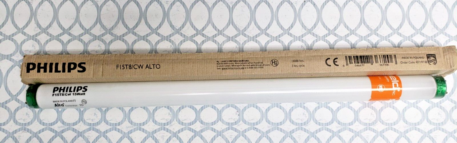 PHILIPS Shat-R-Shield F15T8/CW ALTO Linear Fluorescent Tube 15 Watts 18 ...