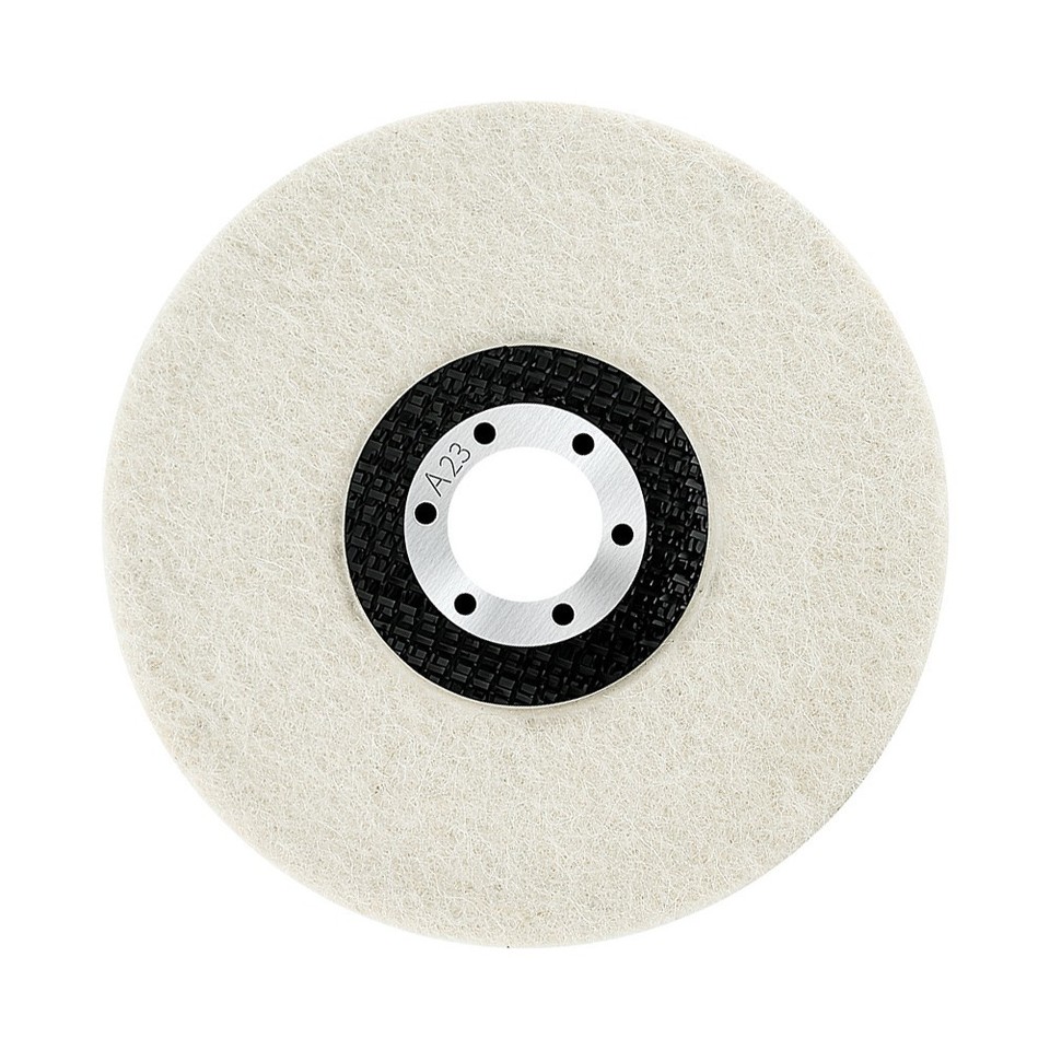 125mm Wool Polishing Pad with 22.23mm Hole for Angle Grinder For Metal ...