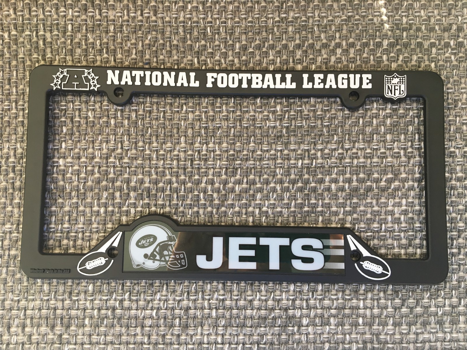 New York Jets NEW NFL Black Plastic License Plate Frame Made in USA | eBay