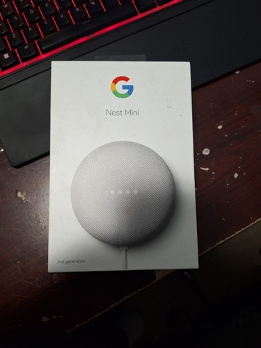 2x Google Nest Mini (2nd Generation) Smart Speaker - Chalk 193575000640 ...