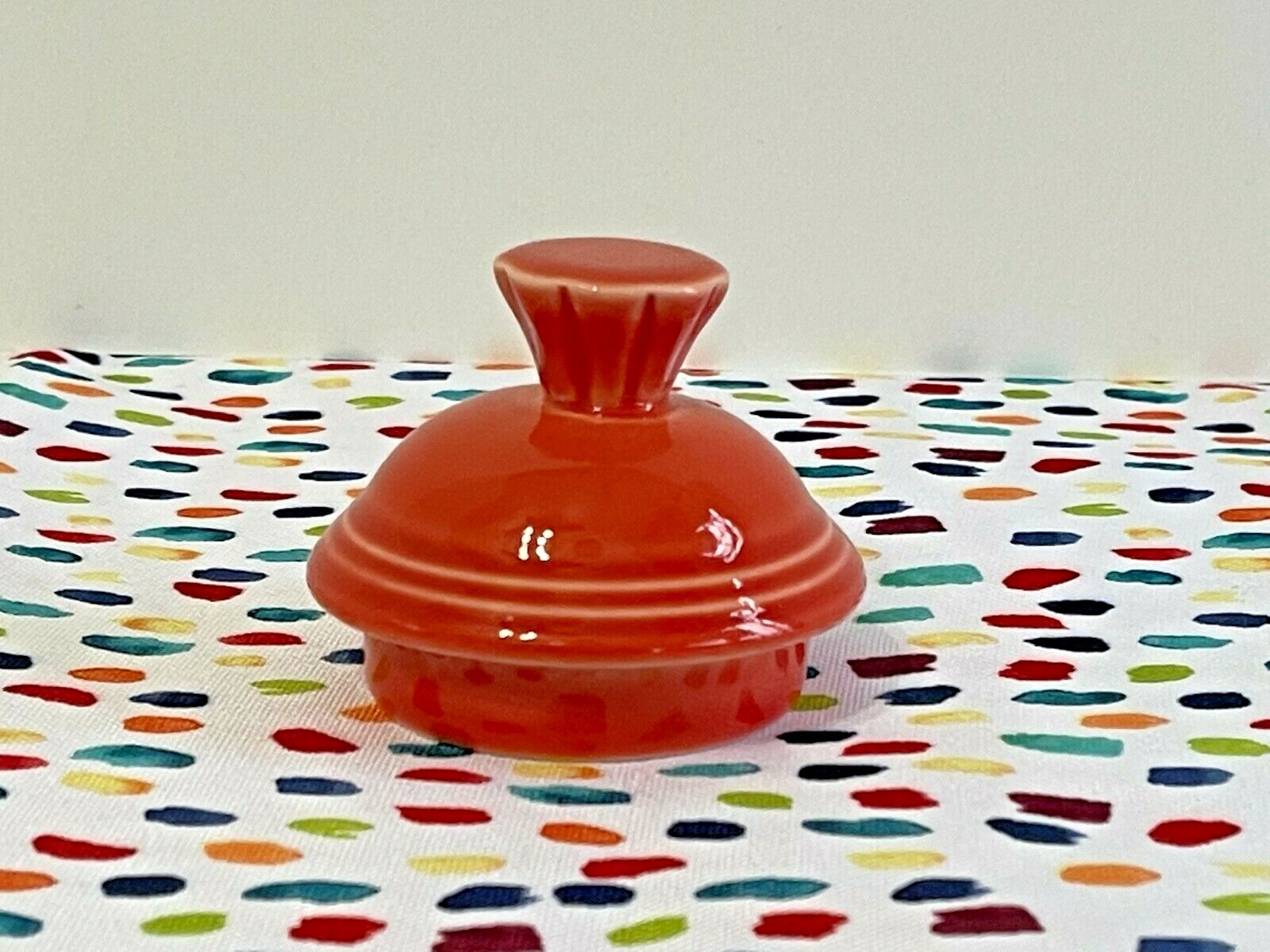 Fiestaware Persimmon Coffee Server Lid Fiesta Retired Replacement LID ...