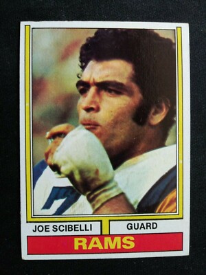 1974 Topps Football Card # 257 Joe Scibelli - Los Angeles Rams | eBay