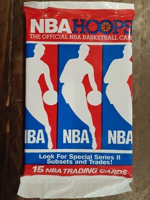 2 PACKS x NBA HOOPS BASKETBALL CARDS 1990-91 SEASON SERIES II - FREE ...