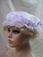 1700's Style White Victorian Colonial Mob Maid Hat Cap Costume Bonnet ...