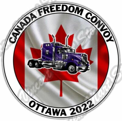 Canada Freedom Convoy Ottava 2022 Support Truck Driver Vinyl Sticker ...