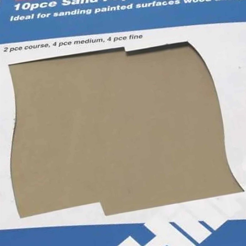 Sandpaper 10 Sheets Of Sand Paper Available In Course Medium & Fine ...