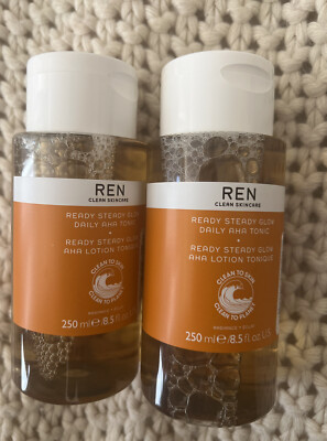 REN Ready Steady Glow Daily AHA Tonic Exfoliating Face Toner - 250ml ...