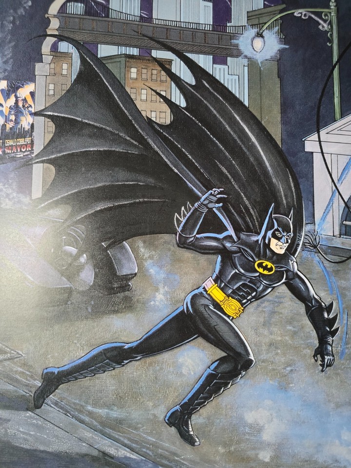 BATMAN RETURNS 1992 CAT WOMAN PENGUIN SET OF 2 BOB KANE SIGNED COA AP ...