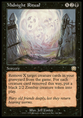 MTG Magic the Gathering Midnight Ritual (146/350) Mercadian Masques MP ...