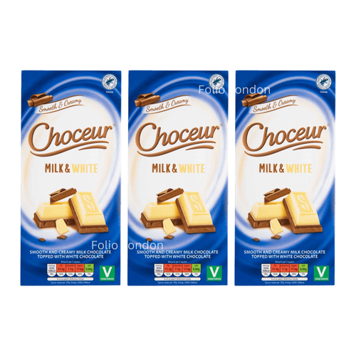 3 x Choceur Smooth & Creamy Milk & White Chocolate 200g | eBay