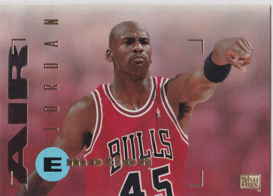 Michael Jordan #45 CHICAGO BULLS JERSEY Air Basketball E-Motion $$ Card ...