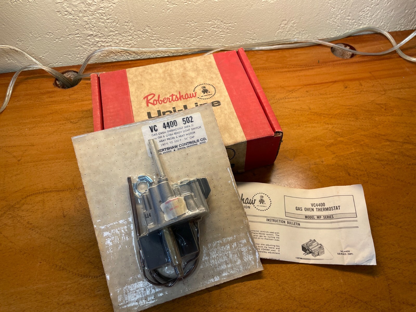 Robertshaw Model VC 4400 502 Series Gas Oven Thermostat NEW MPA 5 Probe ...