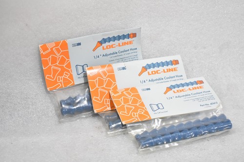 LOC-LINE 40413 HOSE ASSEMBLY KIT 1/4" ADJUSTABLE HOSE (LOT OF 3 HOSES ...