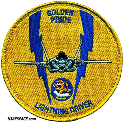 USAF 59TH TEST & EVAL SQ -F-35-GOLDEN PRIDE LIGHTNING II DRIVER ...