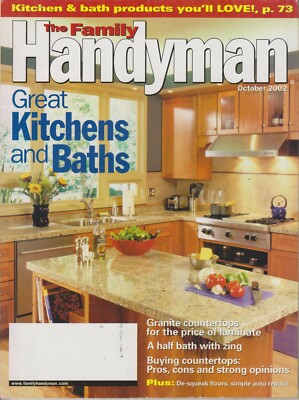 The Family Handyman October 2002 Great Kitchens and Baths (Magazine ...