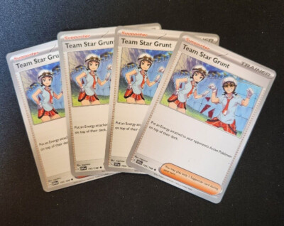X4 Team Star Grunt 195/198 Scarlet & Violet Pokemon TCG Playset NM/M | eBay