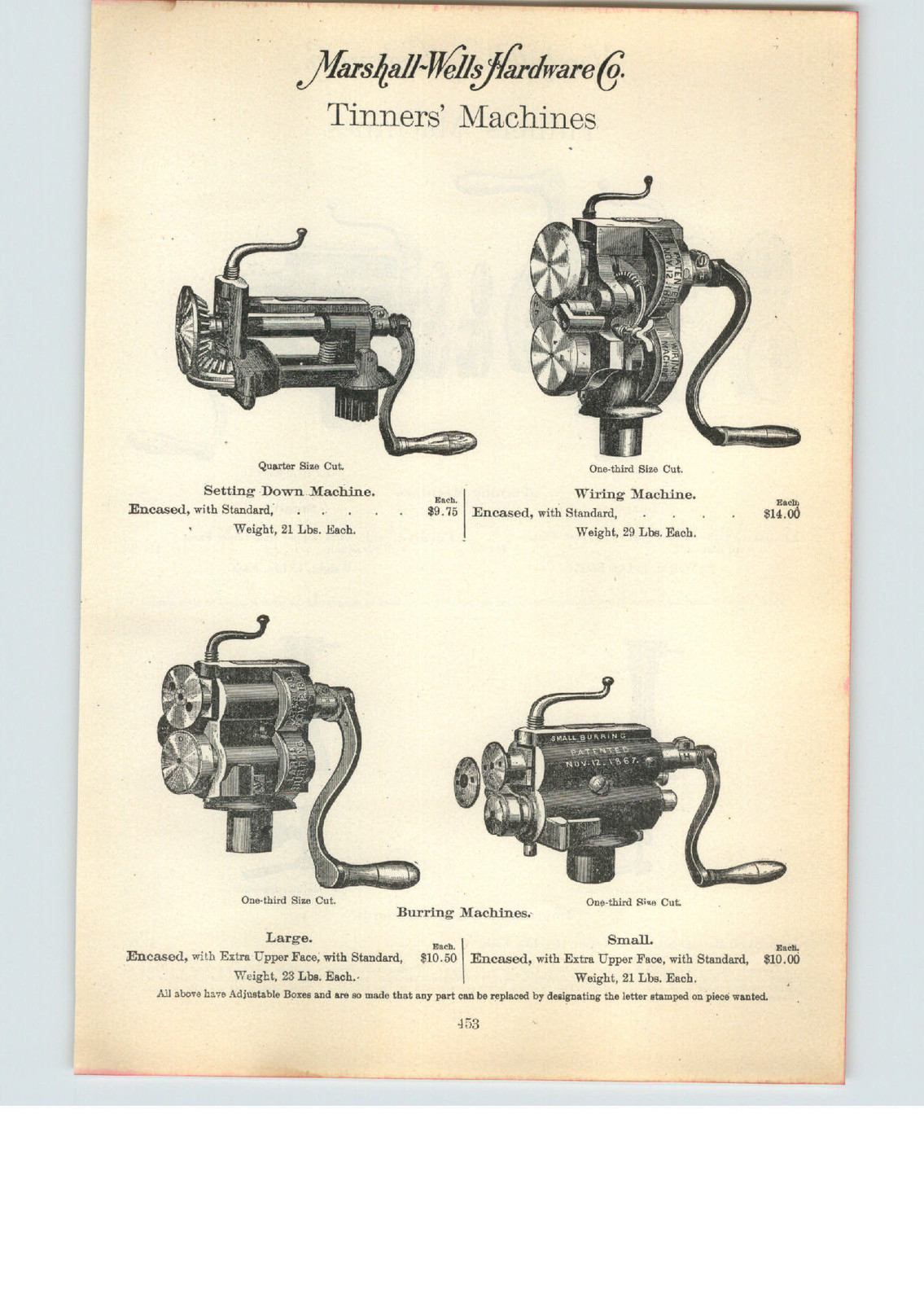 1900s PAPER AD 15 PG Tinner's Tools Burritt's Seamer Whitney's Folding ...