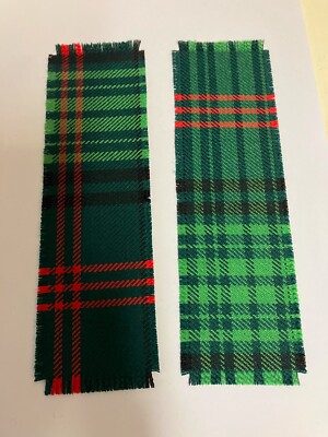 Ross Hunting Modern Clan Tartan bookmark 100% wool made in Stornoway ...