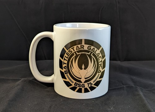 Battlestar Galactica BSG 76 white mug glossy | eBay
