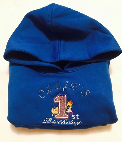 BABY 1ST BIRTHDAY HOODIE,OUTFIT,JUMPER YOUR NAME PERFECT PERSONALISED ...