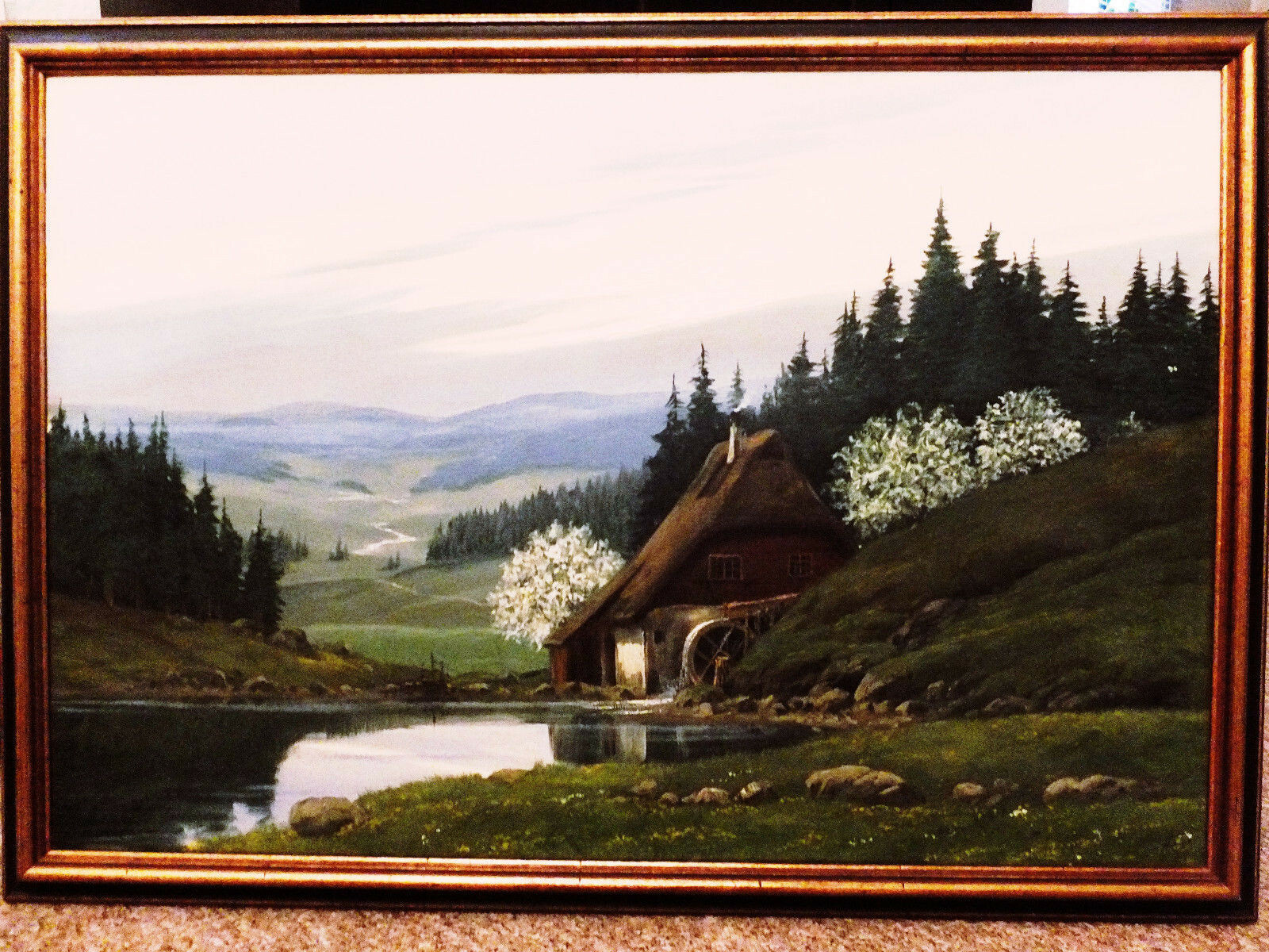 Ölgemälde Landschaft Natur Berge HANS FENGER (1893-1980): Eine ...