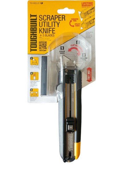 TOUGHBUILT Scraper Utility Knife 5 Blades TB-H4S5-01 for sale online | eBay