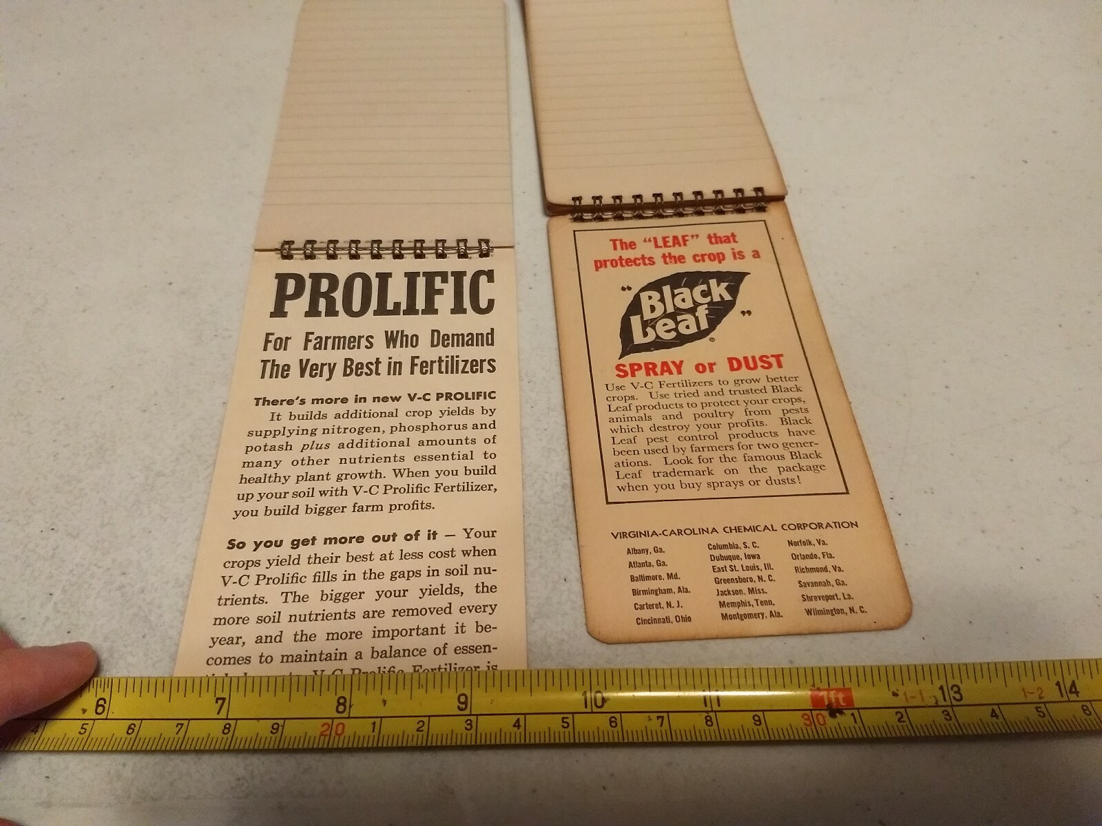 Vintage VC Fertilizer Virginia Carolina Chemical Corporation ...