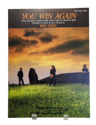 You Win Again Sheet Music Bee Gees Piano Guitar Vocals 80s Pop F4AE | eBay