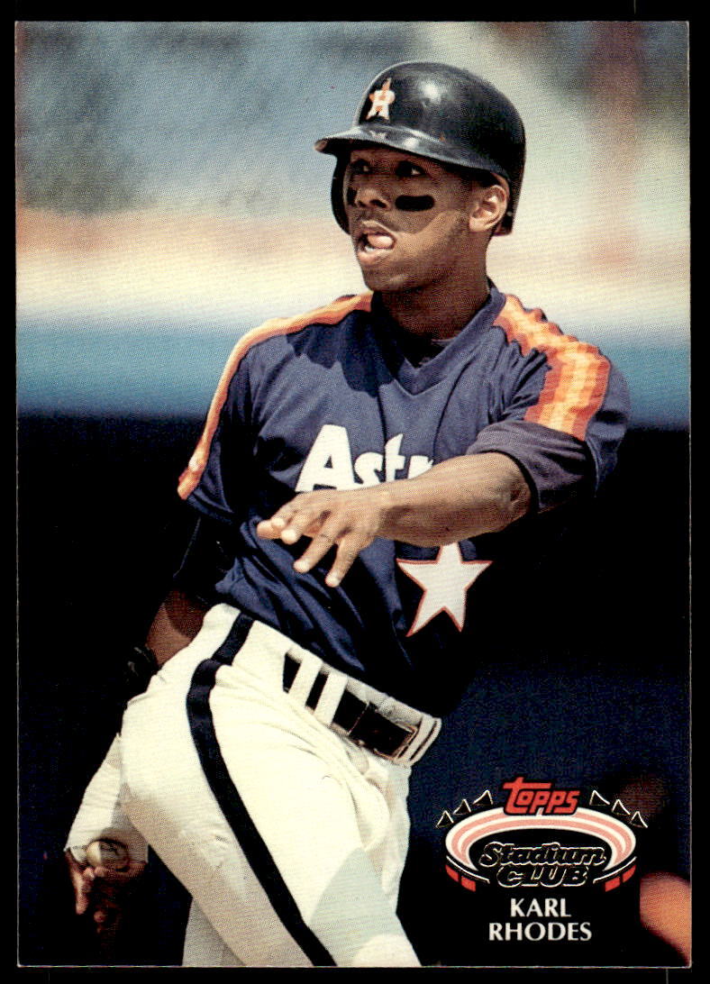 1992 Topps Stadium Club 241 Karl Rhodes Houston Astros Baseball Card | eBay