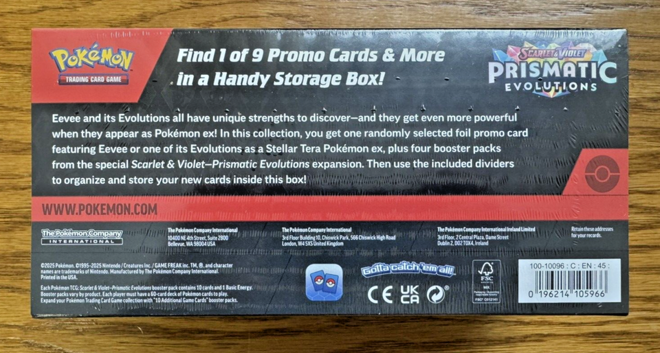 Prismatic Evolutions Surprise Box! New, Sealed Pokemon TCG Eevee Box ...