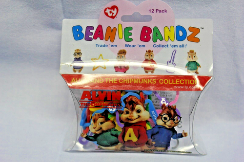 Alvin and the Chipmunks Collection 12 Pack Ty Beanie Bandz - NEW | eBay
