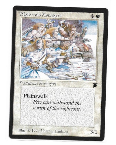 Magic the Gathering ~ MTG ~ 1x Righteous Avengers ~ LEGENDS ~ M/NM | eBay