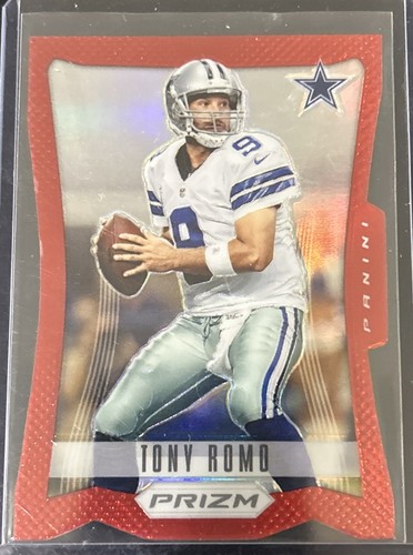 Tony Romo 2012 Panini Prizm RED Die Cut Prizms Rare SP SSP Card #54 ...