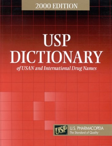USP Dictionary of USAN and International Drug Names, 2002 Edition | eBay