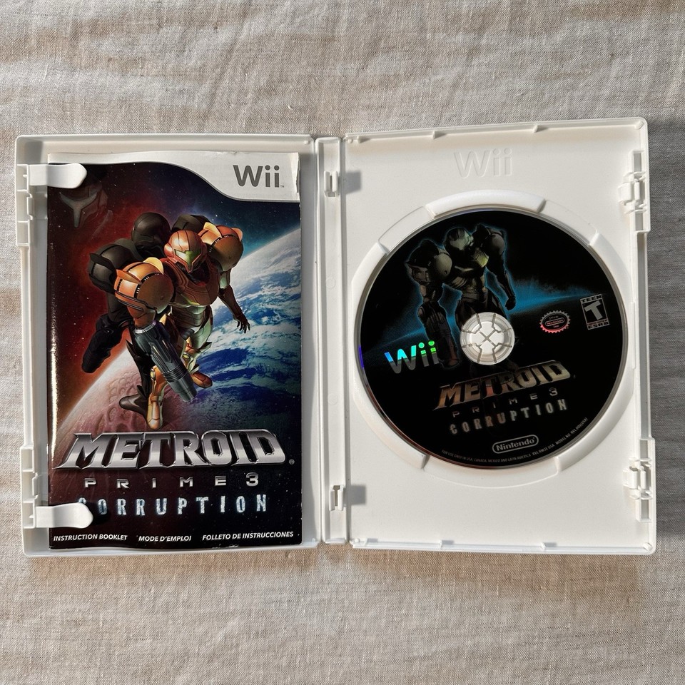 Metroid Prime 3: Corruption - Nintendo Wii (2007) Complete In Box With ...