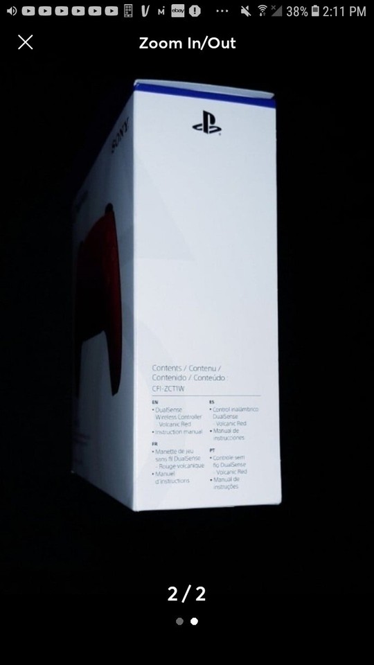 PS5 Dual Sense Volcanic Red Wireless Controller | eBay