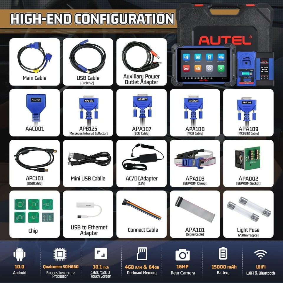 2025 Autel MaxiIM IM608 PRO II IMMO Key Programming Diagnostic Scanner ...
