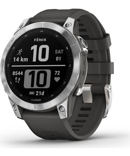 Fenix 7 Smartwatch Display Touch 1.3" MIP e GPS Argento 010-02540-01 ...