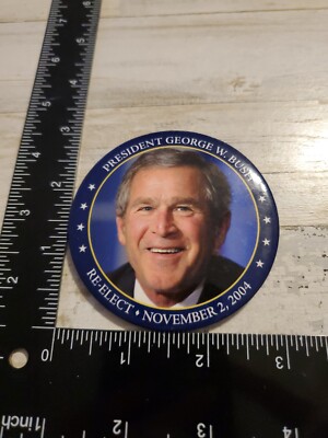 Re-Elect George W. Bush 2004 campaign pin button political nw | eBay