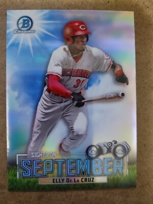 2023 BOWMAN CHROME ELLY DE LA CRUZ SIGHT ON SEPT ROOKIE RC SOS-7 | eBay