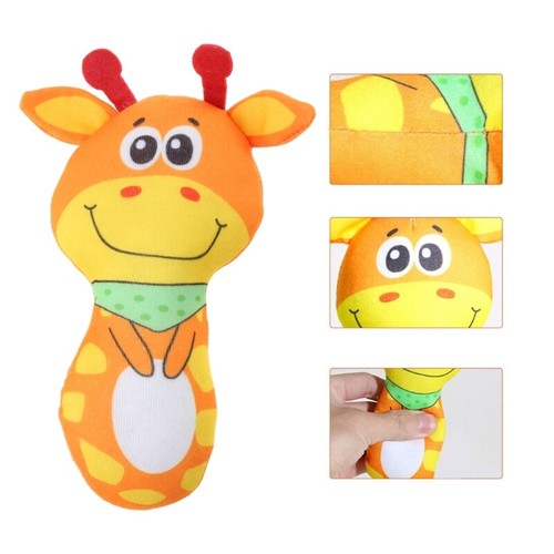Babies Stuffed Rattle Plush Appease Toy Infant Educational Toy Photo ...