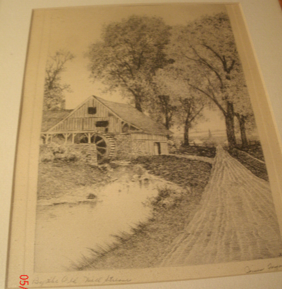 James Fagan "Bridge Road" & "Old Mill Stream" 1884/1910 | eBay