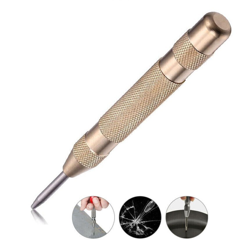 Automatic Centre Punch 5" Heavy Duty Auto Center Punch Non Slip Grip ...