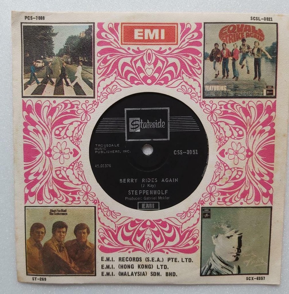 STEPPENWOLF 45 rpm 7" Single MONSTER Stateside EMI SINGAPORE | eBay