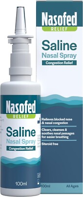 Nasofed Saline Nasal Spray Isotonic Saline Solution Relief From ...