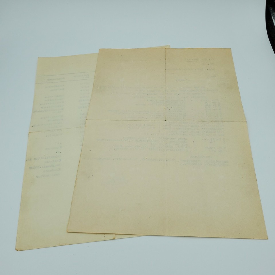 Original WW2 WW2 German Panzer anti tank document Wehrmacht leadership ...