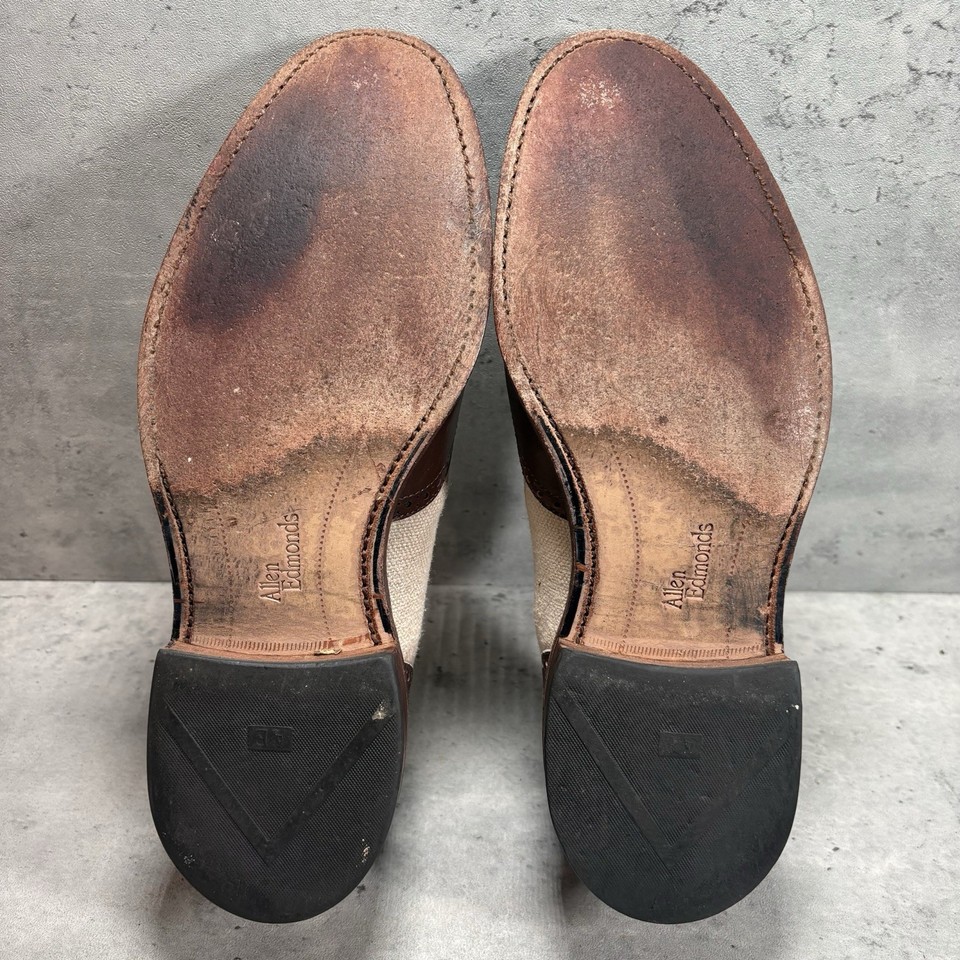 Allen Edmonds Strawfut Spectator Two Tone Oxford Wingtip Shoes Mens ...