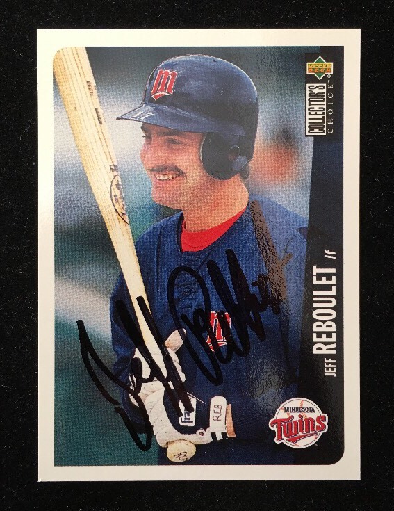 JEFF REBOULET 1996 UPPER DECK SC AUTOGRAPHED SIGNED AUTO BASEBALL CARD ...